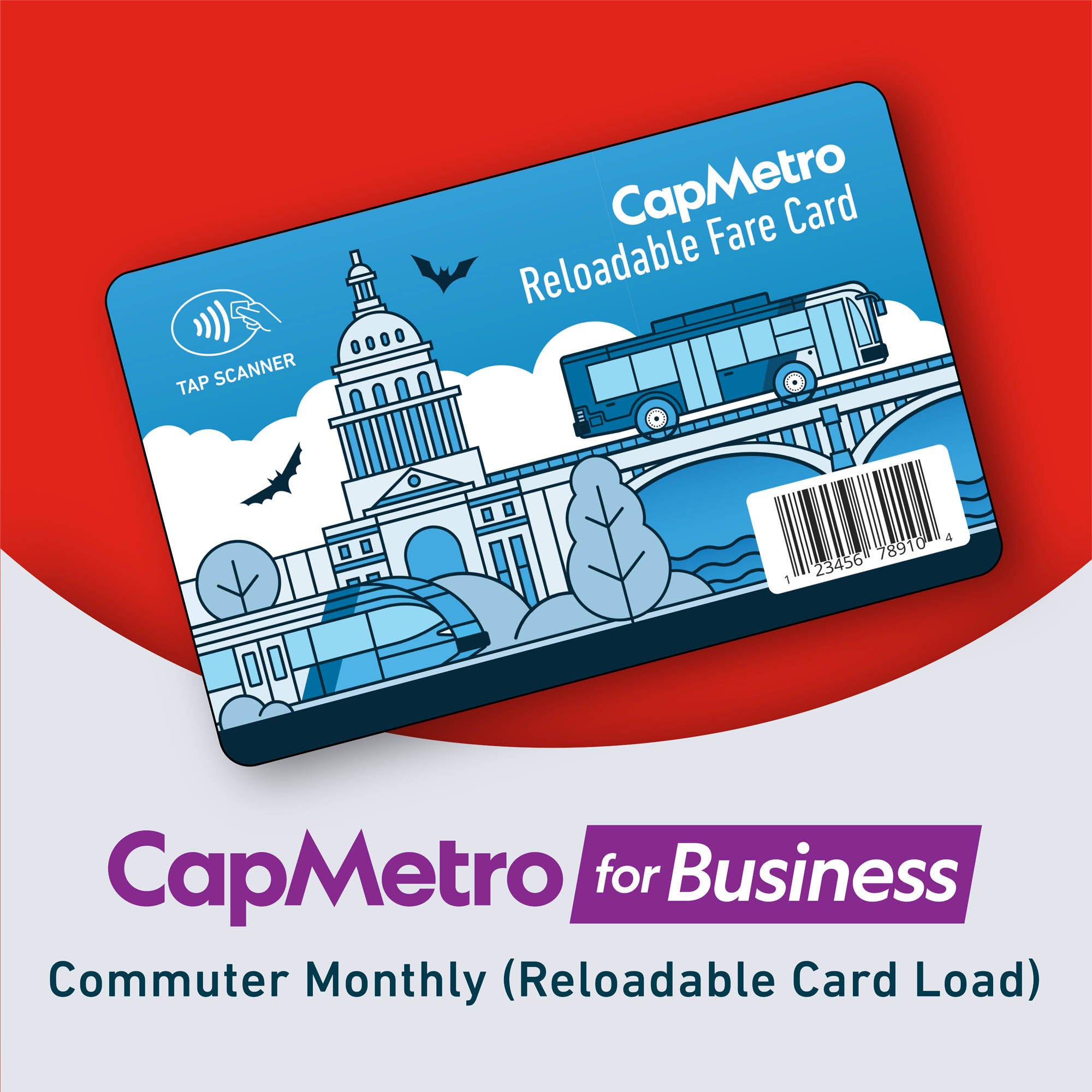 Business Commuter Monthly (Reloadable Card Load) | CapMetro